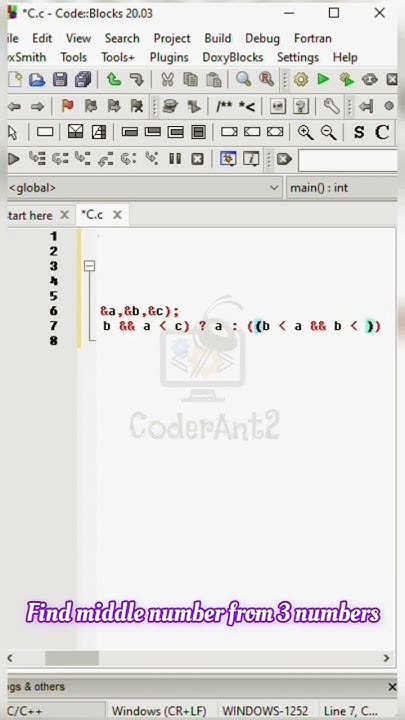 Find Middle Number From Three Numbers C Programming Cprogramming Programming Coding