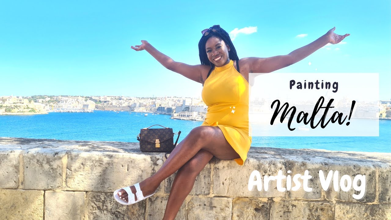 Malta Art Travel Vlog - Painting on holiday & Best places in Malta for ...