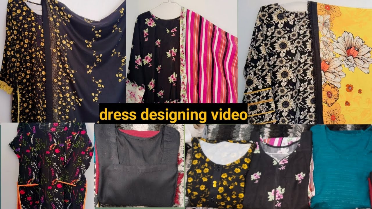 Dress designing video| simple and Beautiful dresses - YouTube