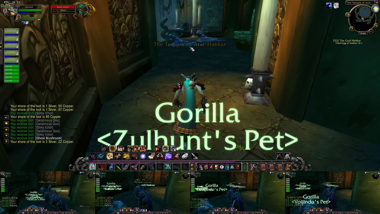 Sunken Temple (Temple of Atal'Hakkar) - Multibox 5 hunters wow classic ...