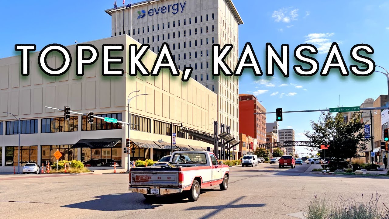 TOPEKA, Kansas 🇺🇸 Downtown Topeka Drive - YouTube