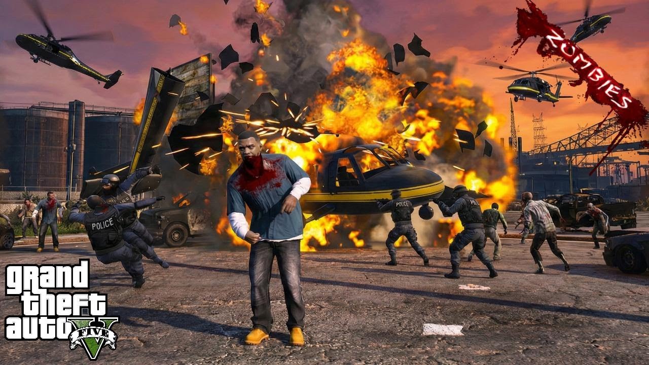 GTA 5 - Franklin Becomes A ZOMBIE || Part 23 || GTA 5 MODS - YouTube
