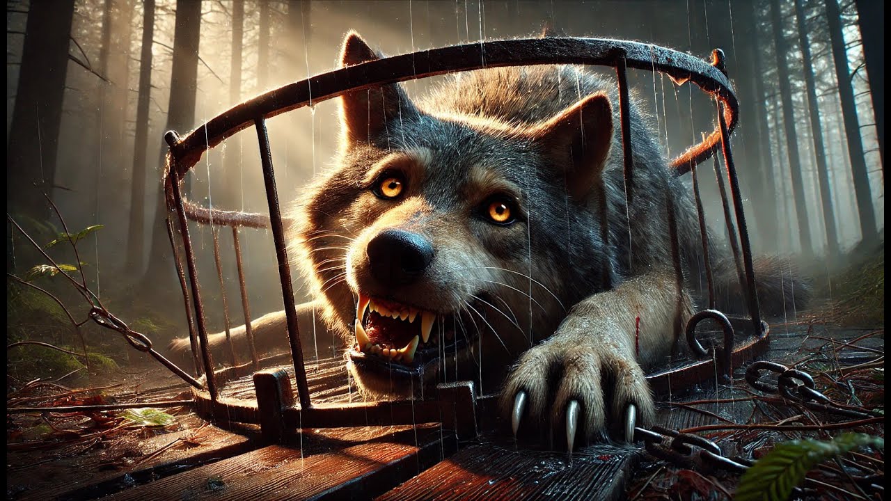 Trapped Wolf Rescued in the Wild – Emotional Rescue Moment! 😢🔥 #animals ...