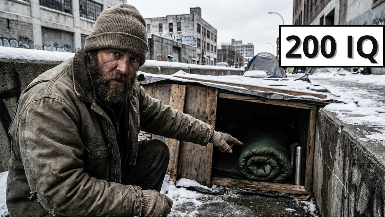 How Homeless People Stay Invisible While Sleeping in the City - YouTube