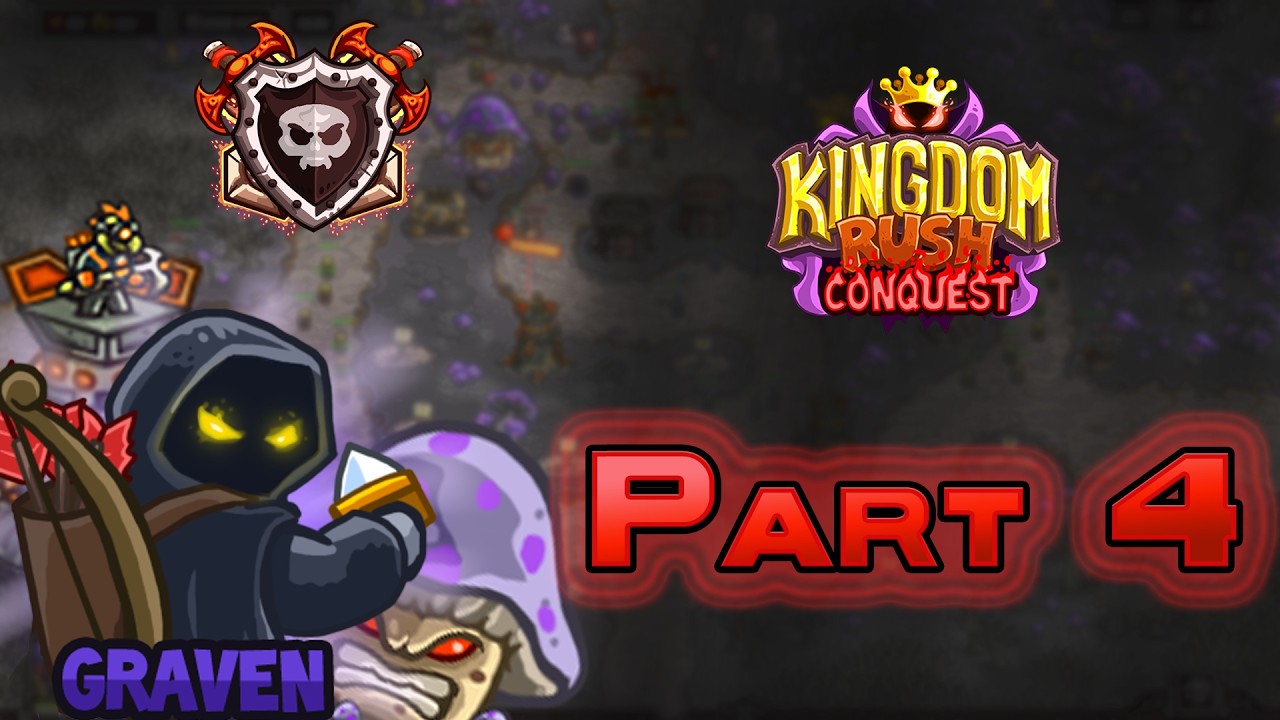 KINGDOM RUSH CONQUEST PART 4. NEW TOWERS! STAGE 4 CAMPAIGN. IMPOSSIBLE ...