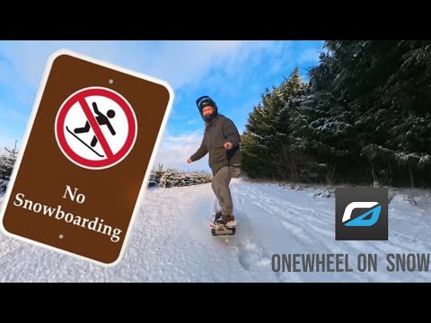 One wheel riding in the Scottish snow #onewheel #Scotlandnewyear # ...