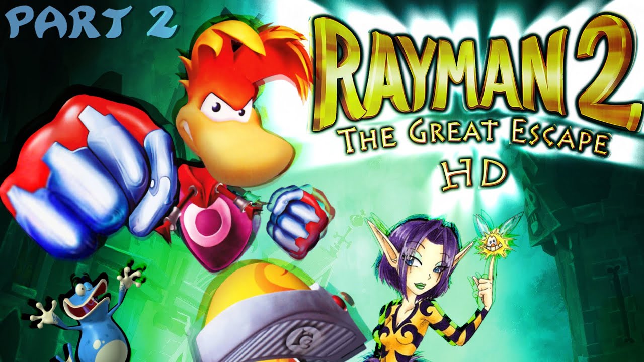 Rayman 2: The Great Escape HD Pt. 2: ANNOYING Jano/Cave of Bad Dreams ...