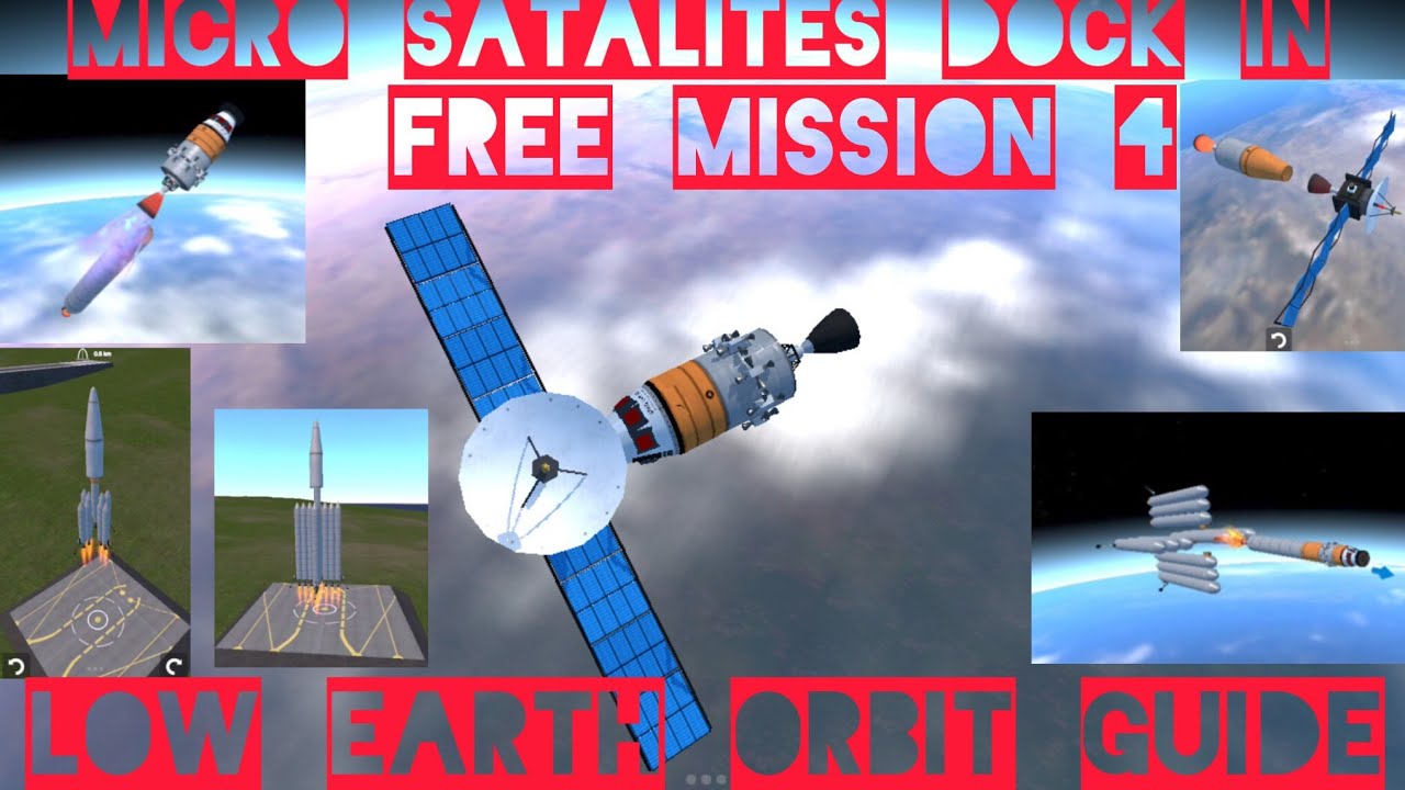 Ellipse Rocket Simulator # Free Mission 4 # Micro Satalites Dock In ...