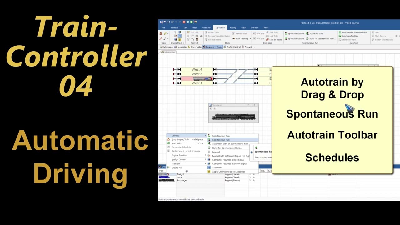 Traincontroller 10 Gold 04 Automatic Driving - YouTube