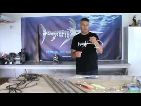 Swordpro rigging Swordfish baits. - YouTube