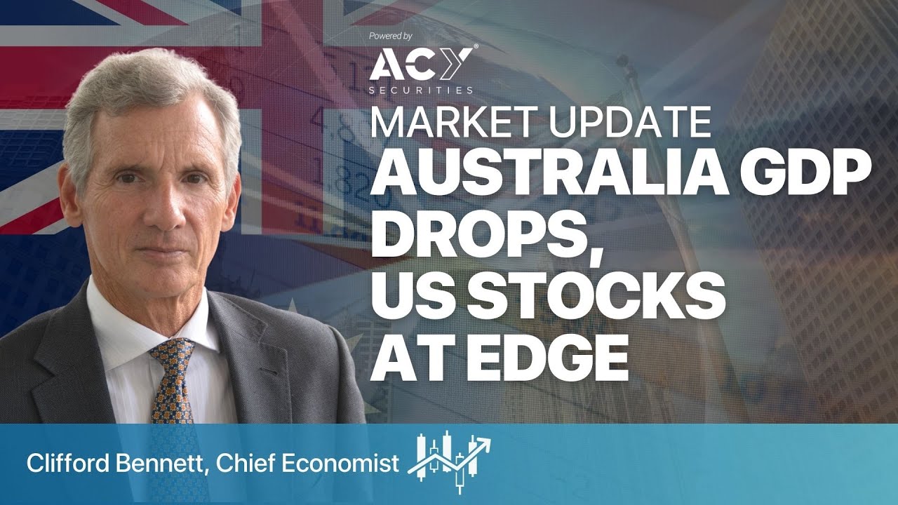 Australia GDP Drops, US Stocks at Edge - Market Update with Clifford ...