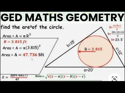 GED MATHS GEOMETRY QUESTIONS GED maths test 2022 study guide GED MATHS ...