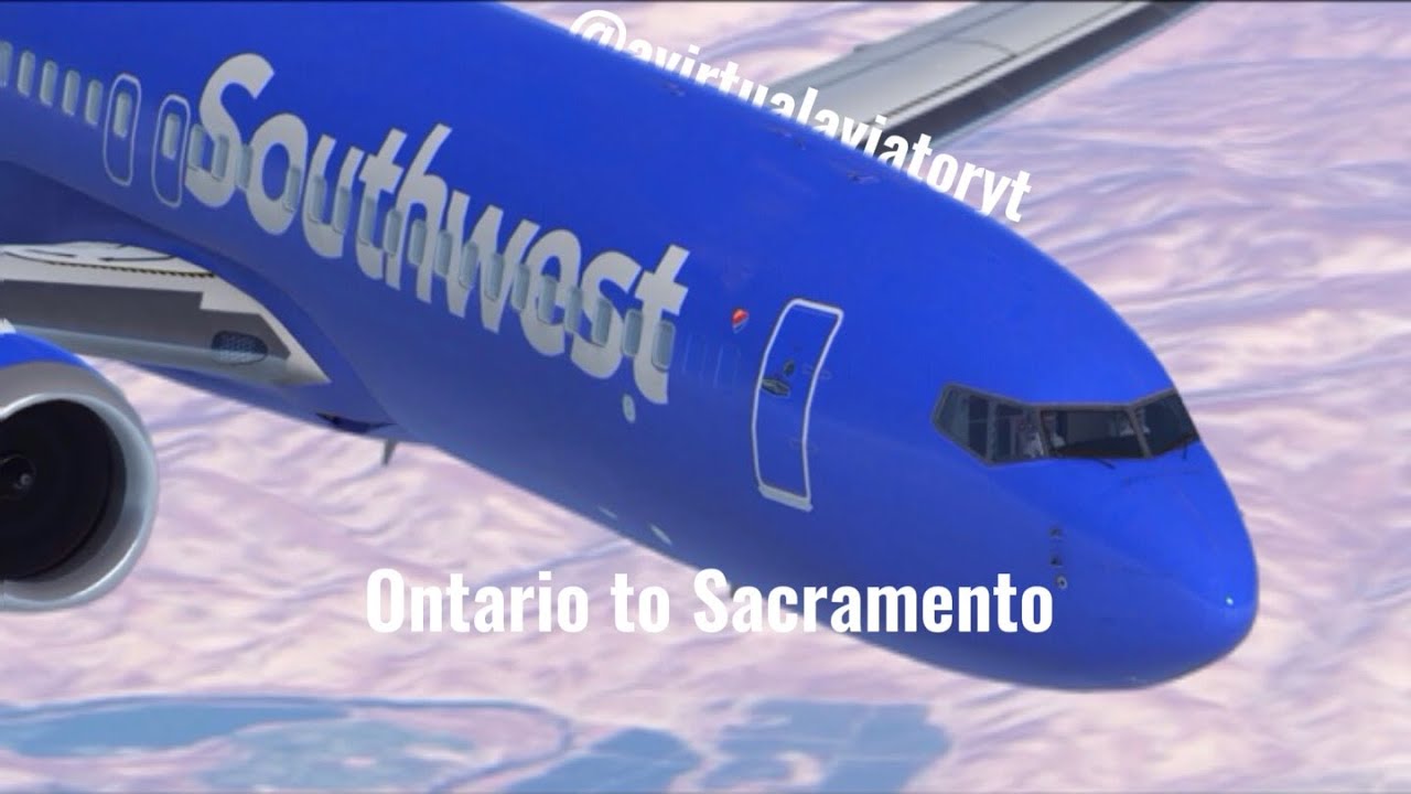Infinite Flight | Sacramento to Ontario | 737 MAX 8 - YouTube