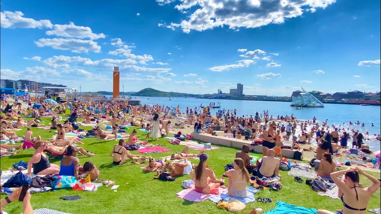 Beach walk Oslo hottest day 🔥🔥 Norway summer time #osloelsa67 - YouTube