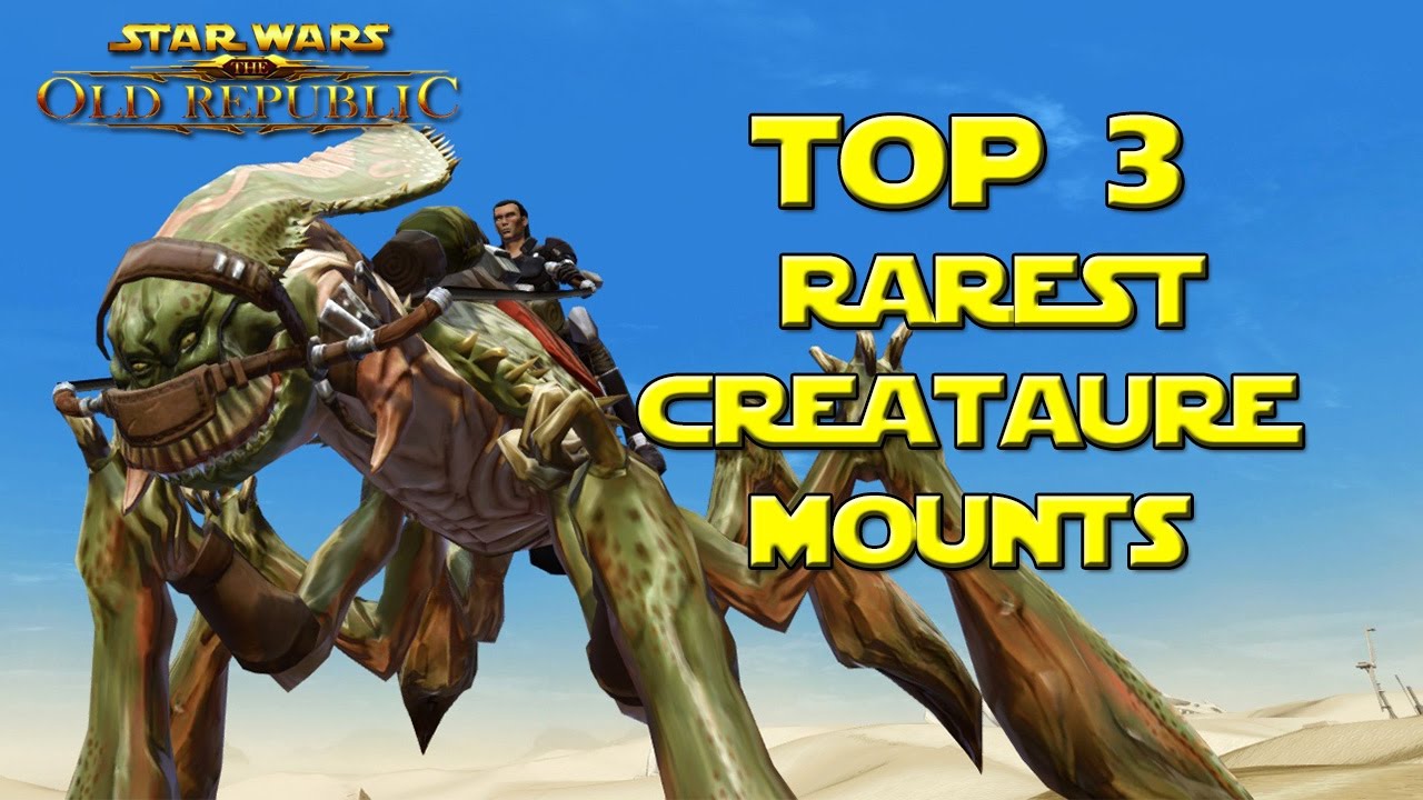 SWTOR Best Creature Mounts - Real Beasts - YouTube