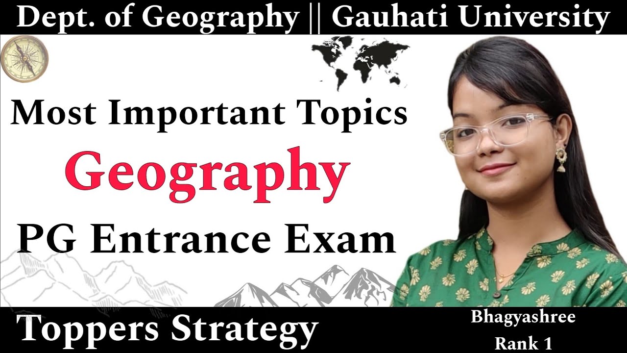 Geography: Important Topics for PG Entrance Exams || GUIDANCE SESSIONS ...
