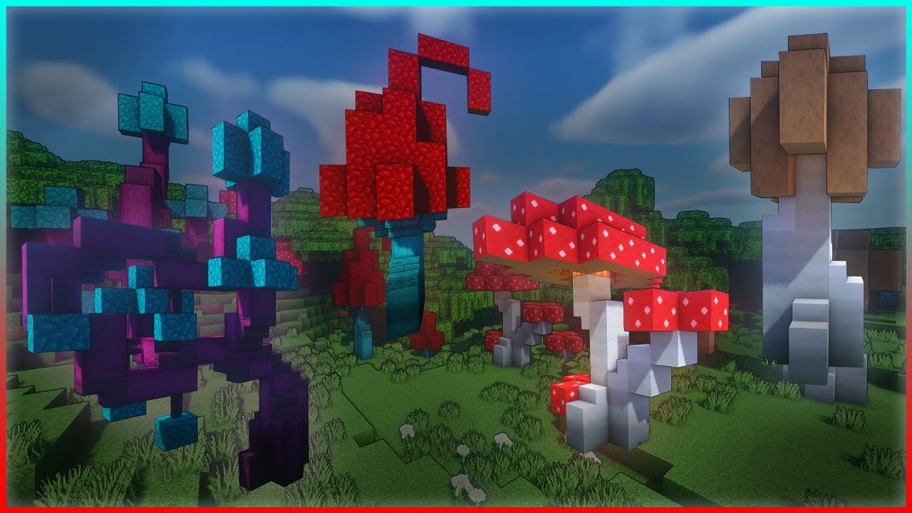 🍄 COMO HACER TUS PROPIOS 🍄 HONGOS PERSONALIZADOS EN MINECRAFT 1.18 ...