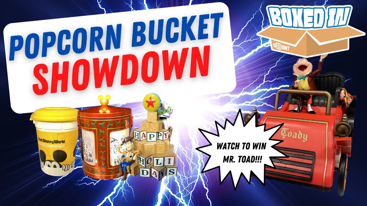 The Epic Popcorn Bucket Showdown: Viewers Can Win! - YouTube