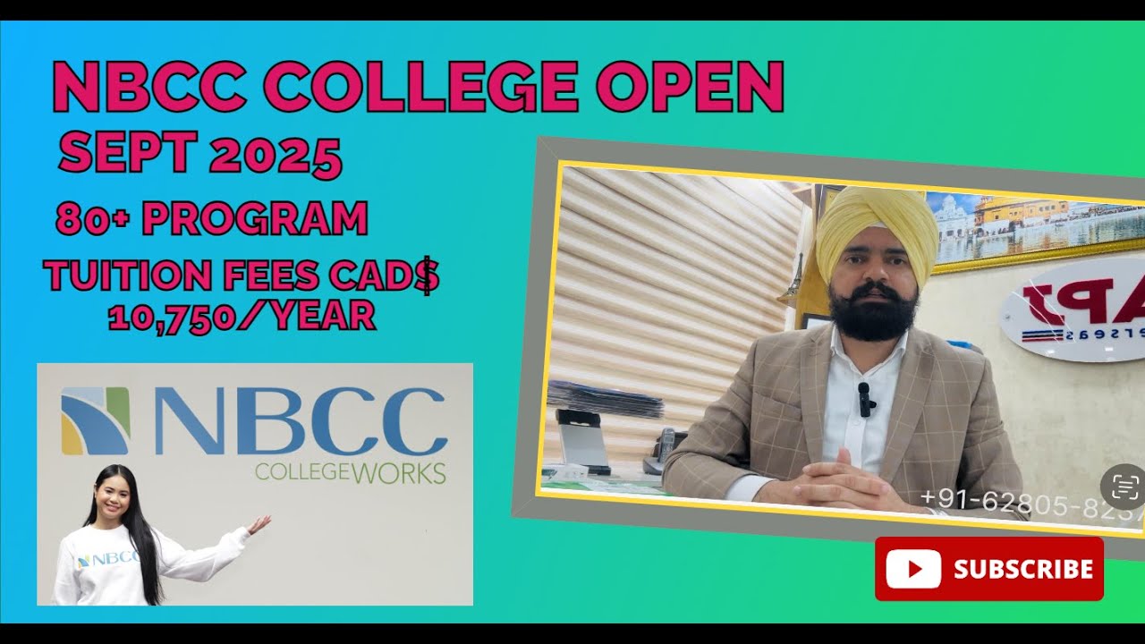 NBCC College open for sept 2025 intake, Moncton, Saint John, Miramichi ...