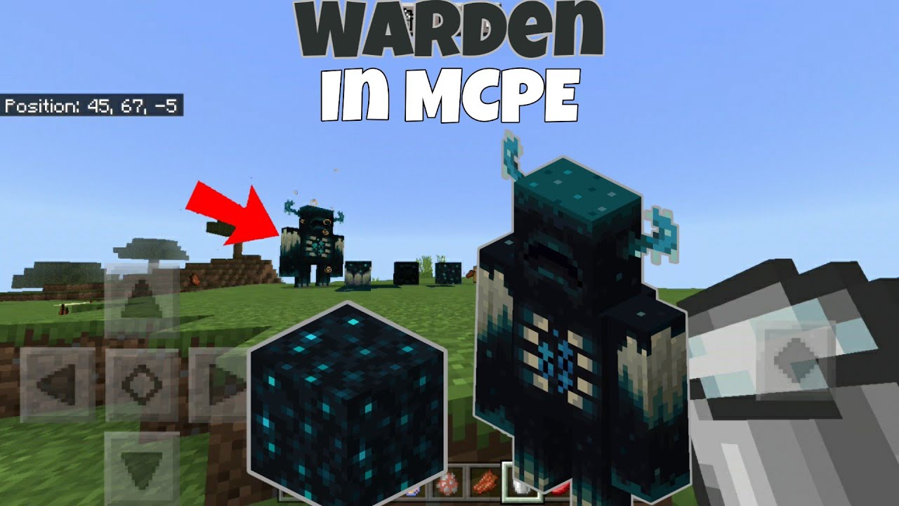 How to find the Warden in Minecraft PE! | Warden Addon - YouTube
