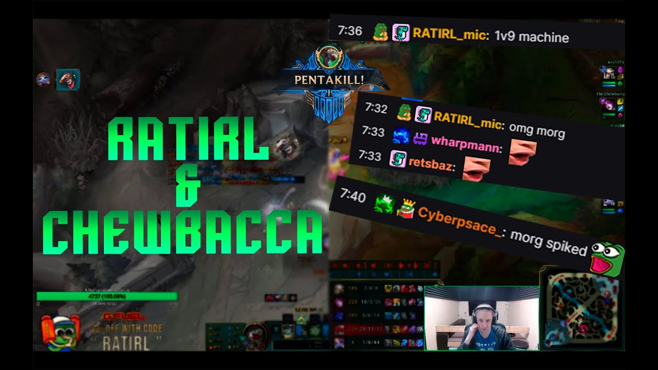 Затащил катку с RATIRL в команде - YouTube