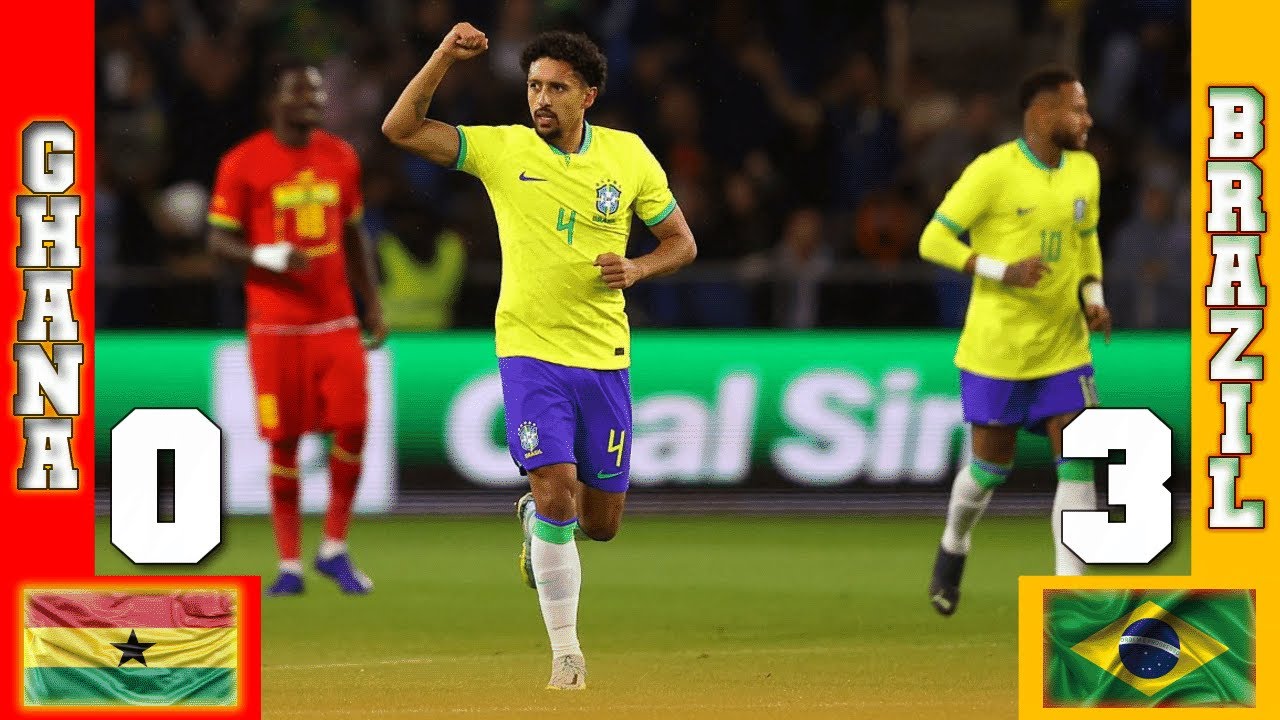 BRAZIL vs GHANA ~ Match Highlights | International Friendly Match |⚽ 3 ...
