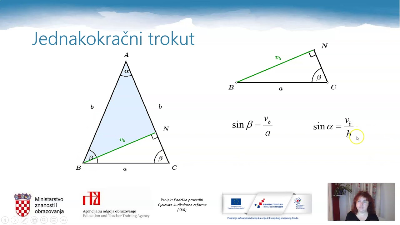Matematika 1.r SŠ - Primjena trigonometrijskih omjera u planimetriji, 1 ...