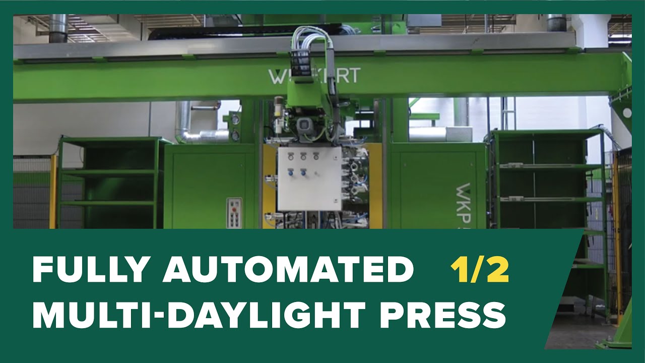 Fully automated multi-daylight press | Part 1 | WICKERT hydraulic ...