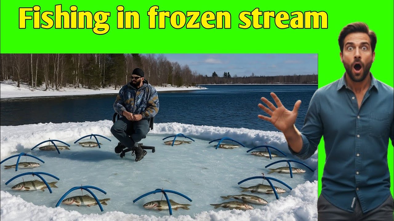 Trout Fishing in a frozen stream | Shocking Reality: Reaction Video ...