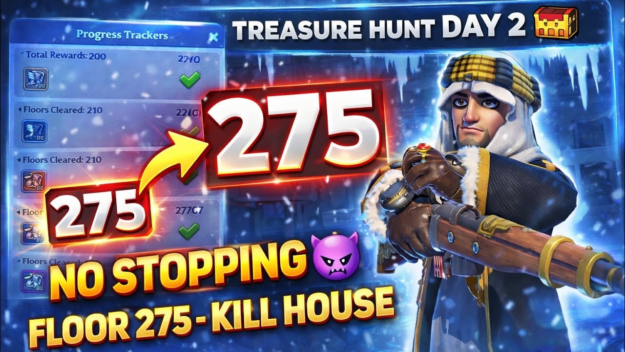 NO STOPPING 😈 | TREASURE HUNT DAY 2 FLOOR 275 – KILL HOUSE - YouTube