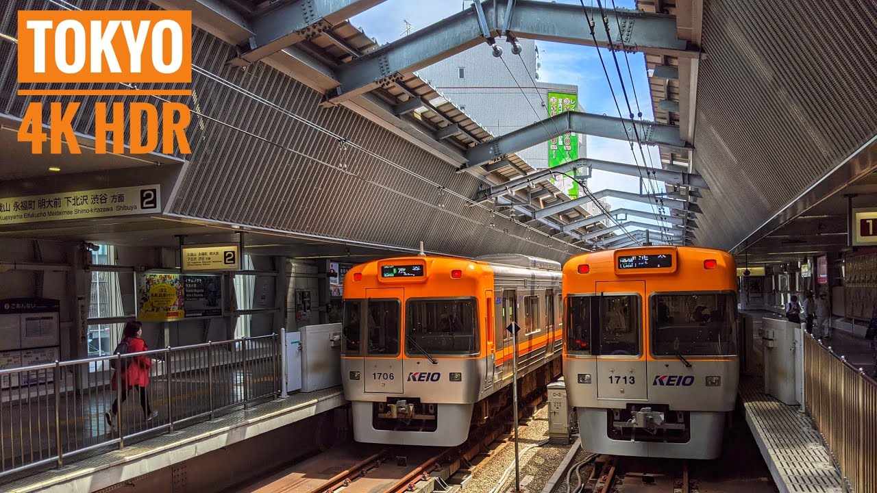 4K HDR - Japan Train Ride - Keio Inokashira Line, Shibuya to Kichijoji ...