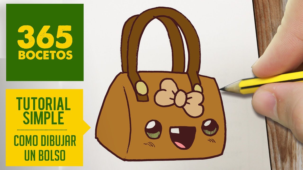 COMO DIBUJAR UN BOLSO KAWAII PASO A PASO - Dibujos kawaii faciles - How ...