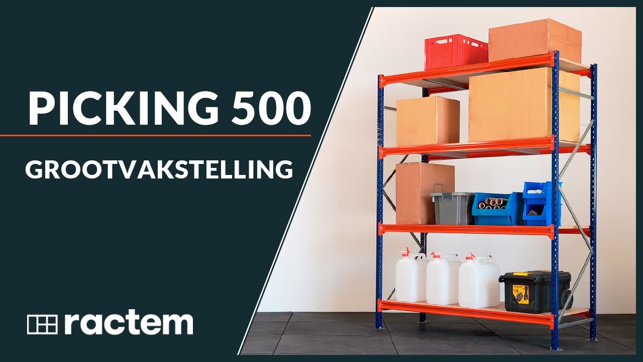 Picking 500 stelling voor zware lasten - YouTube