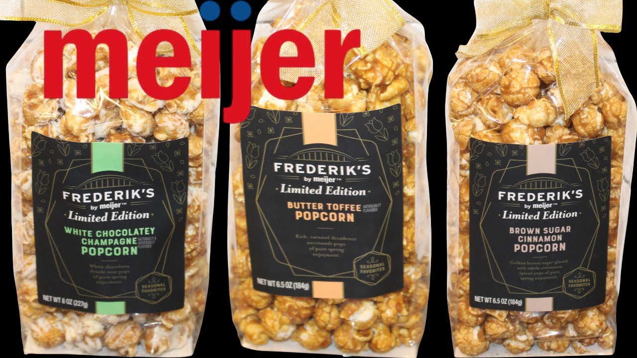 Frederik’s by Meijer Popcorn: White Chocolatey Champagne, Brown Sugar ...