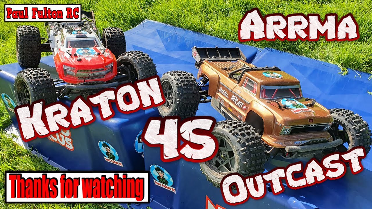 Arrma Kraton 4s and Outcast RC Nicely sent and bashed up two New Nitros ...