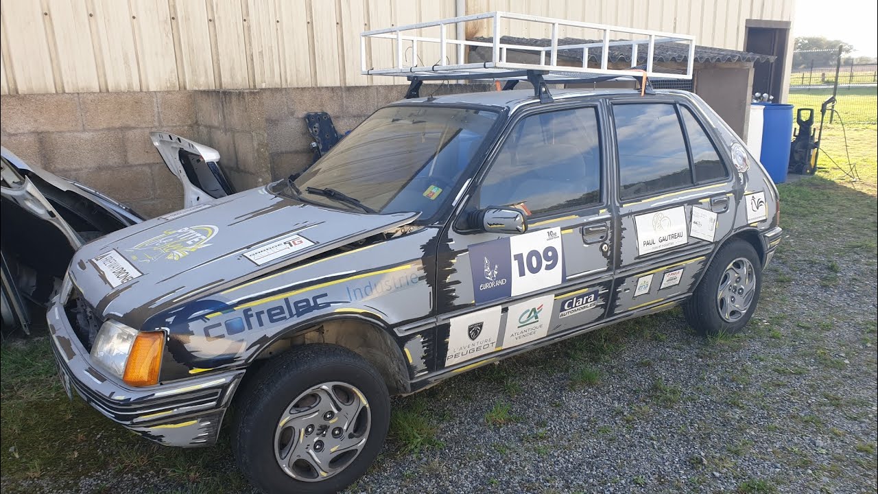 PRÉSENTATION D'UNE PEUGEOT 205 PRÉPARÉE POUR L'EUROPE RAID, UN RAID ...