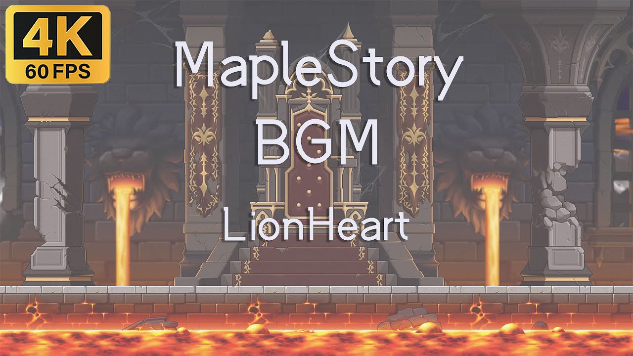 🍁4K60FPS MapleStory 新楓之谷 2-Hours Seamless Version BGM （LionHeart）Study asmr Enjoy - YouTube