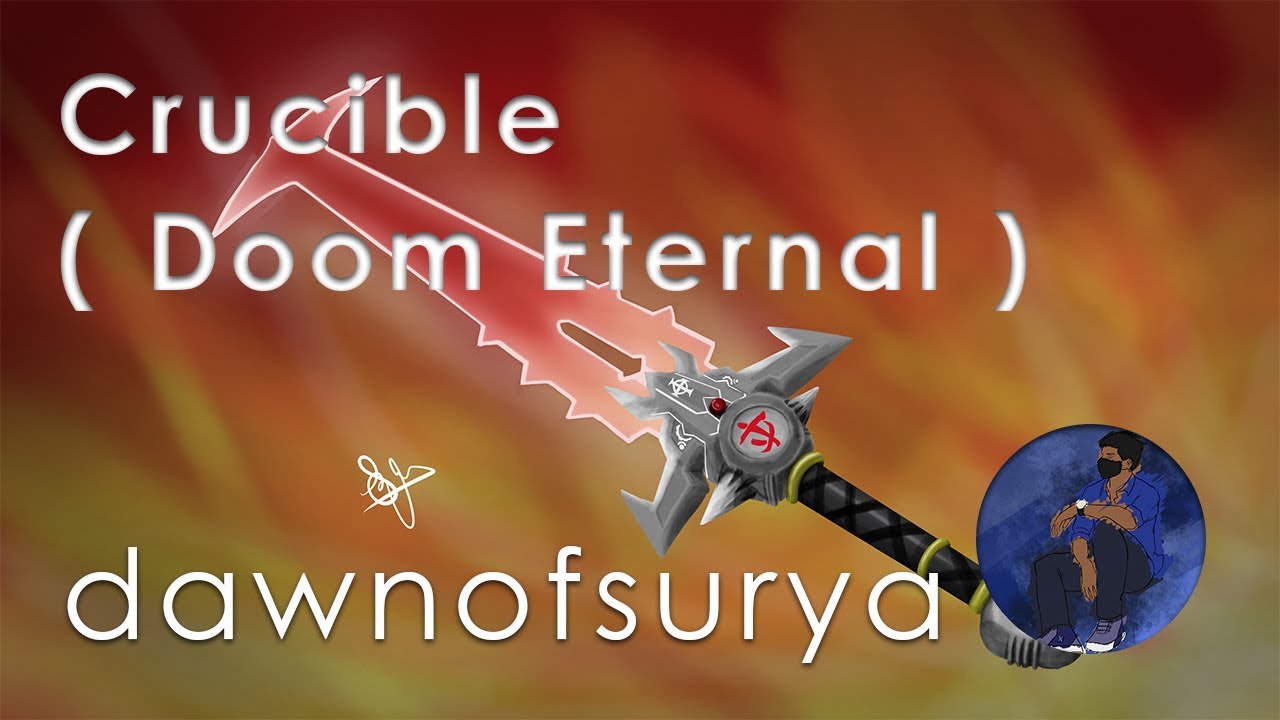 CRUCIBLE ( DOOM ETERNAL ) TIMELAPSE | DIGITAL ART - YouTube