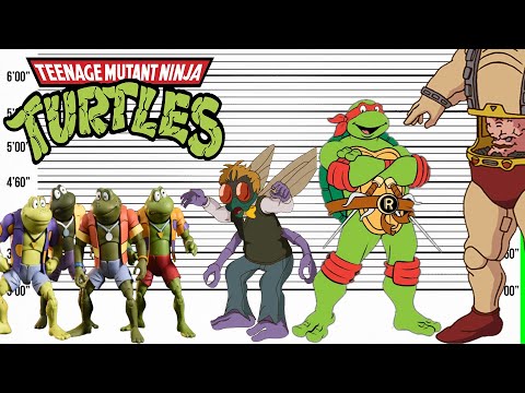 TMNT Size Comparison | Teenage Mutant Ninja Turtles Character Heights ...