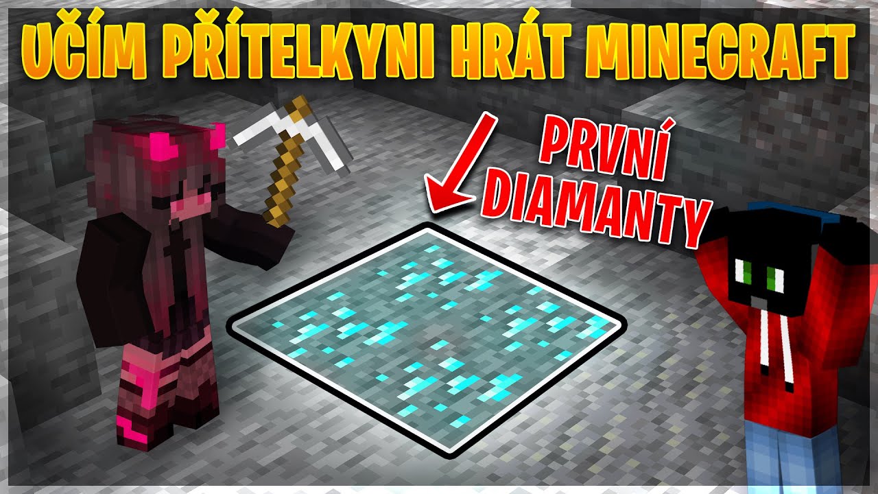 UČÍM PŘÍTELKYNI HRÁT MINECRAFT! #2 [MarweX] - YouTube