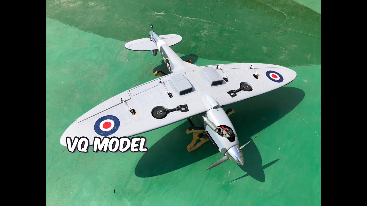 VQ MODEL SPITFIRE 50 Maiden Flight - YouTube