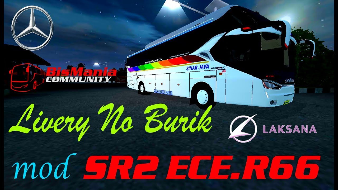 Rilis mod sr2 ece.r66 Livery No Burik - YouTube