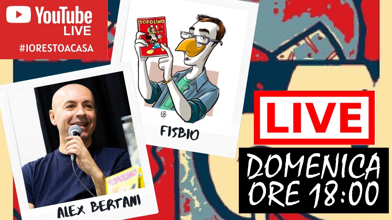 LIVE con Alex Bertani il direttore di Topolino Magazine - YouTube