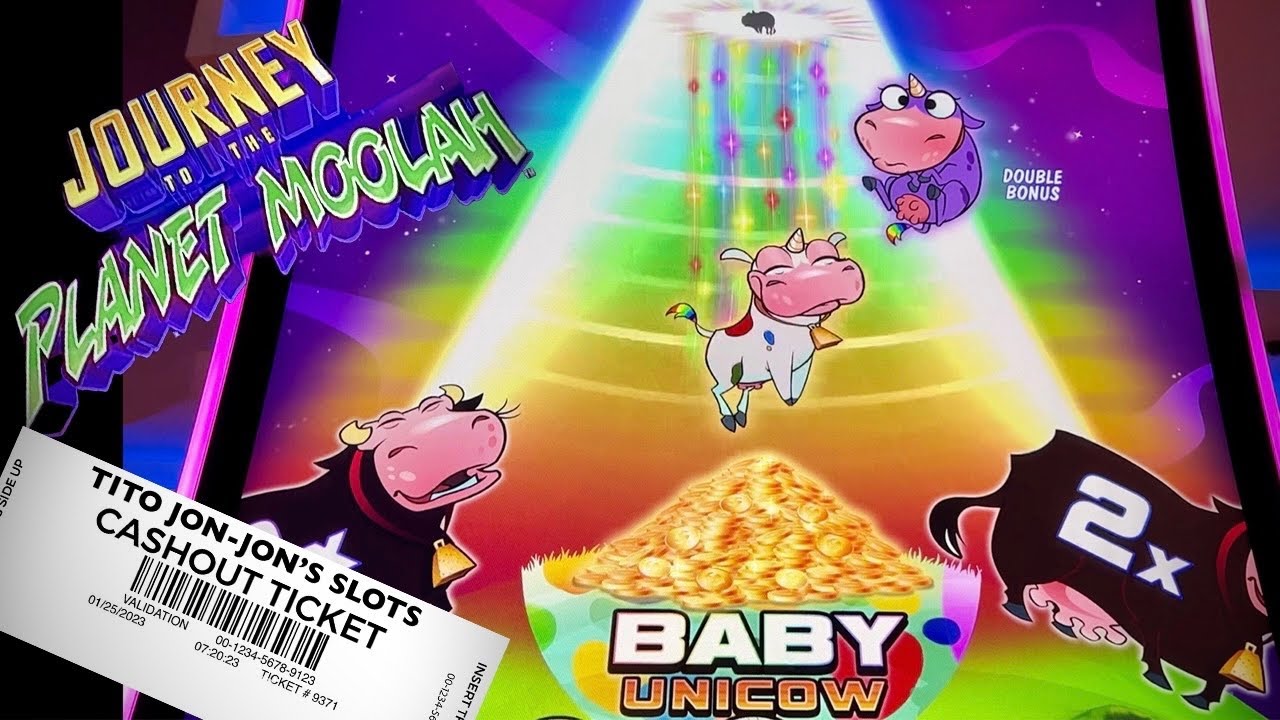 NEW Journey to the Planet Moolah | Cowcanos, Baby Unicow, Retriggers ...