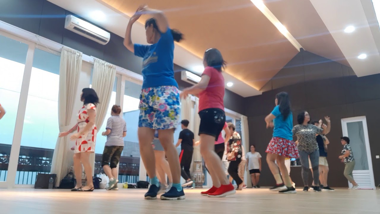 Happy Line Dance by Kim💃💃💃 - YouTube