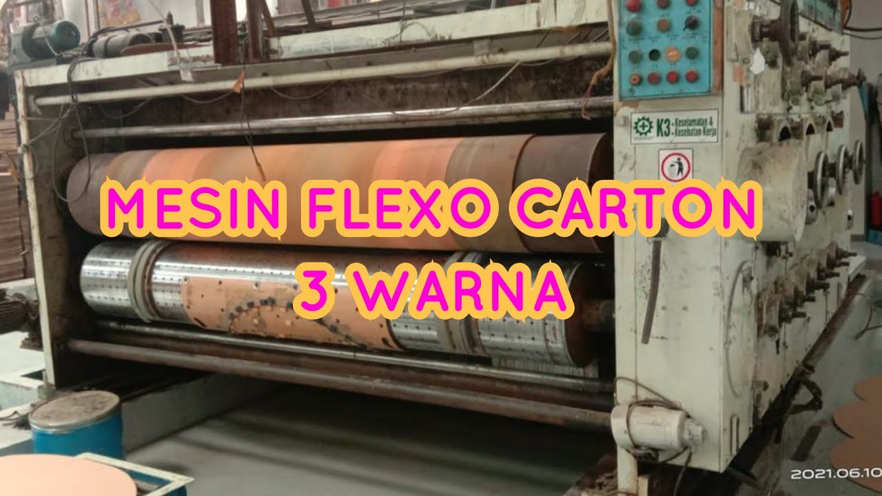 Jual Mesin Cetak Kardus Flexo Corrugated Hub 081286050405 - YouTube