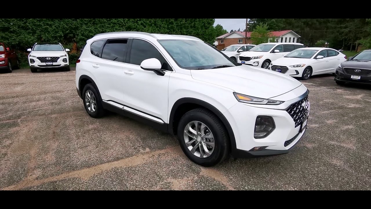2020 Hyundai Santa Fe essential 2.4L - White - Hyundai Pembroke ...