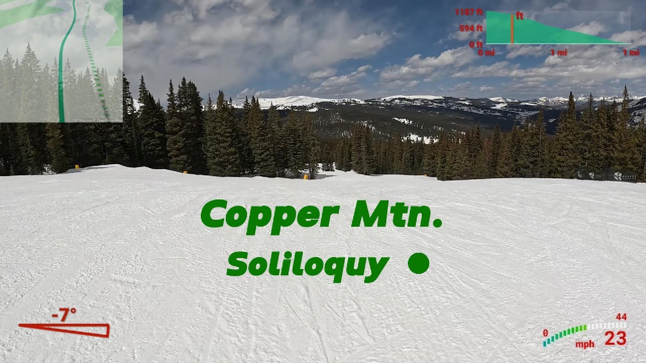 Copper Mountain - Soliloquy-a long beginner trail accessed via the ...