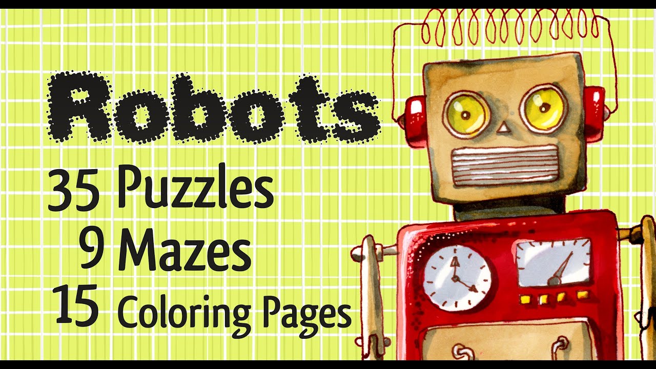 Best Robots Activity Book For Kids (6-9) - Preview - YouTube