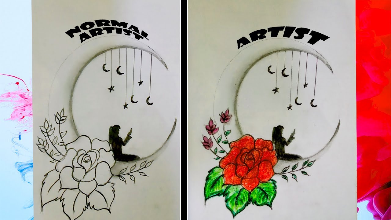 Creating a Stunning Moon Girl Drawing for Beginners: Step-by-Step ...